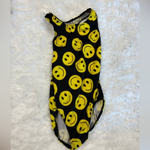 balera | One Pieces | Smiley Face Dance Gymnastics Onesie Childs Large ...